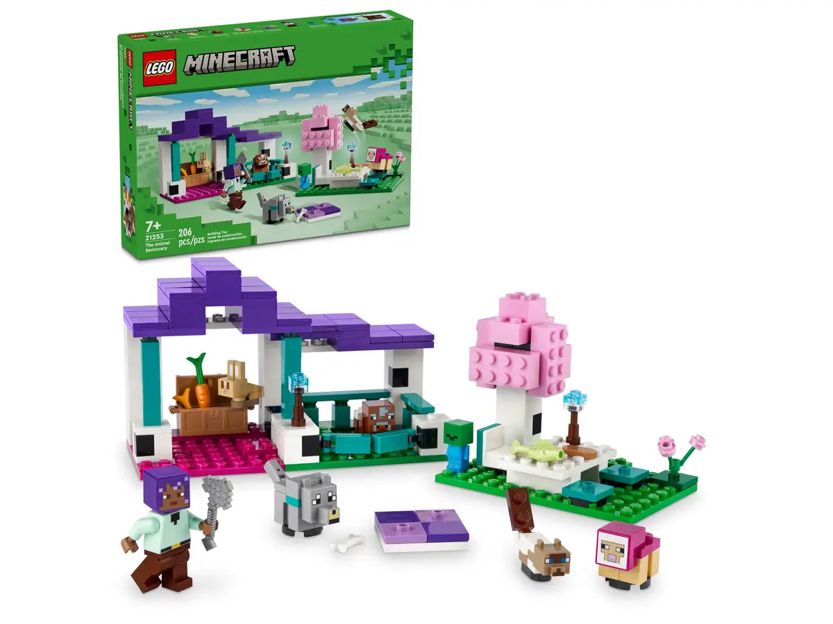 LEGO® Minecraft®: The Animal Sanctuary Set (21253) – Zappas-Toys